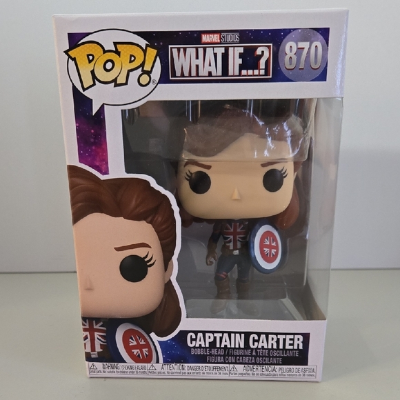 Funko | Toys | Nib Marvel What If Captain Carter Funko Pop Figure 87 ...